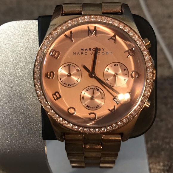 Marc By Marc Jacobs | Jewelry | Rose Gold Marc By Marc Jacobs Watch ...